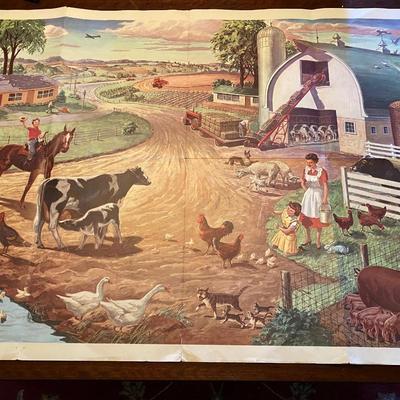 LOT 153C: Vintage Large Farm Posters (27"x 38") | EstateSales.org