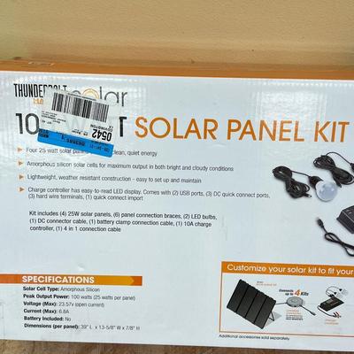 THUNDERBOLT MAGNUM ~ 100 Watt Solar Panel Kit ~ NIB | EstateSales.org