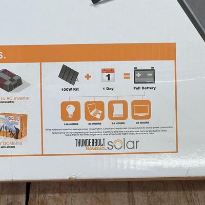 THUNDERBOLT MAGNUM ~ 100 Watt Solar Panel Kit ~ NIB | EstateSales.org
