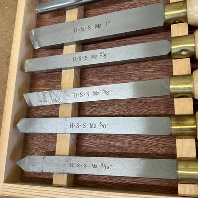 BENJAMINS BEST ~ HSS M2 ~ 8 Piece Wood Lathe Chisel Set | EstateSales.org