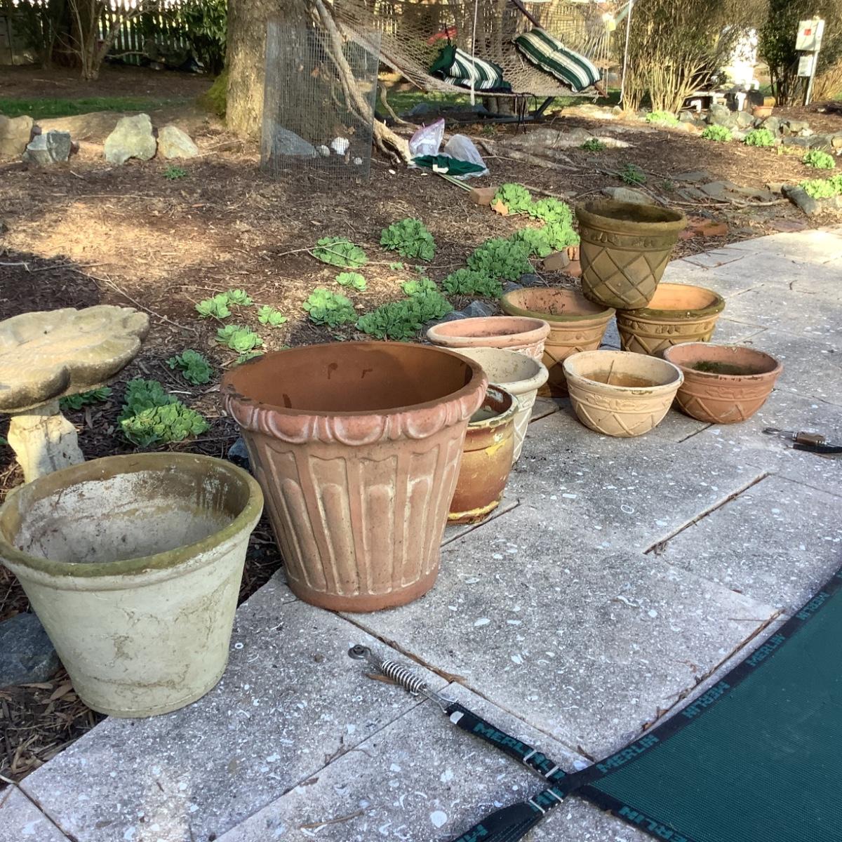 1100 Styrofoam Planters In Various Sizes