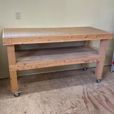 Custom Built Rolling Work Bench | EstateSales.org