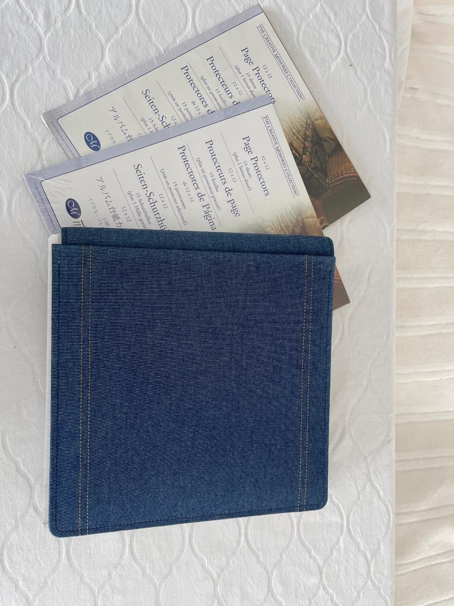 Creative Memories denim album/sheets | EstateSales.org