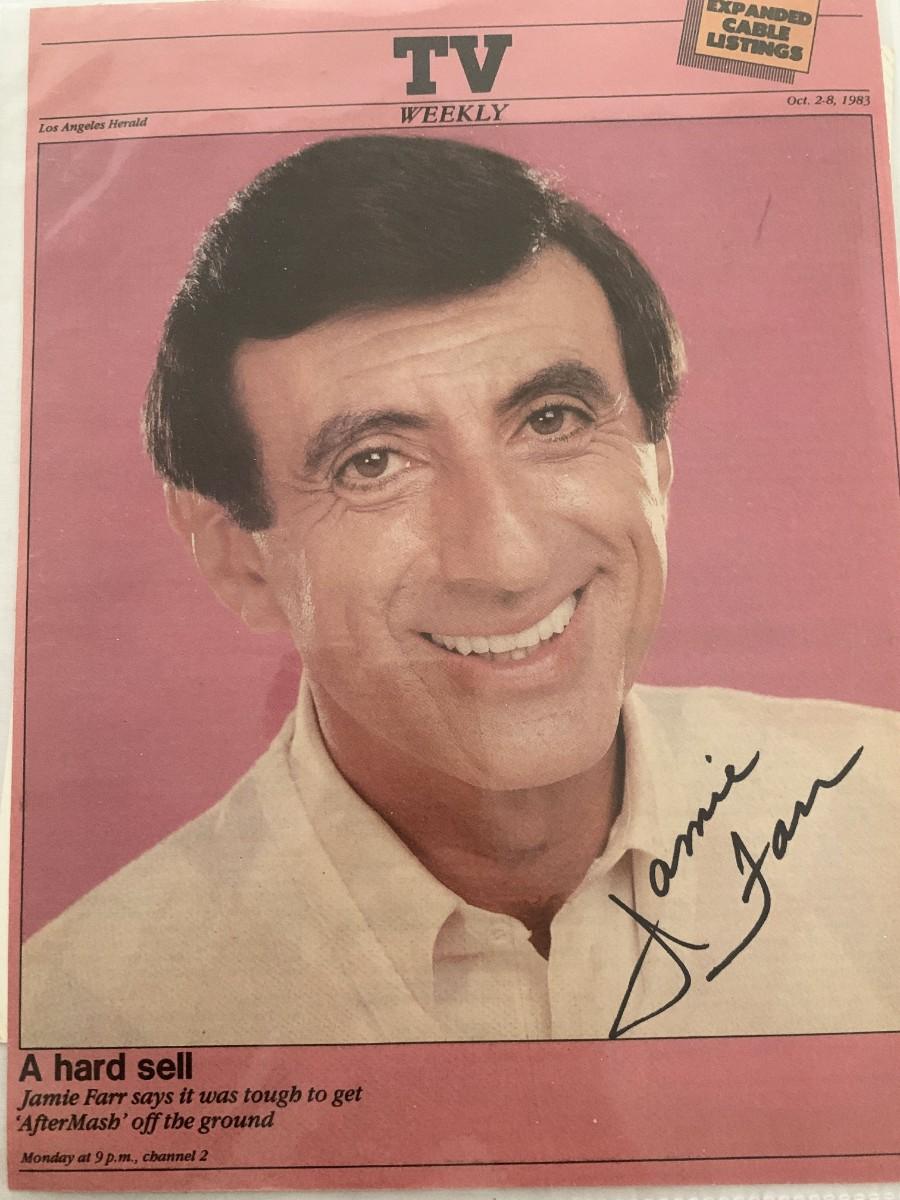 MASH Jamie Farr signed magazine page | EstateSales.org