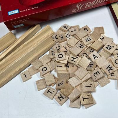 Original Scrabble Crossword Game Wood Tiles | EstateSales.org