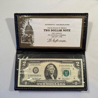 AUTHENTIC UNCIRCULATED $2 BILL | EstateSales.org