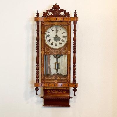 ANGLO-AMERICAN CLOCKS ~ Drop Dial Marquetry ~ *Read Details ...