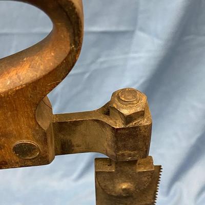 Large Antique Vintage Butcher Slaughterhouse Meat Hack Saw Worrall & Co ...