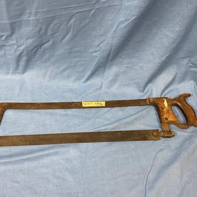 Large Antique Vintage Butcher Slaughterhouse Meat Hack Saw Worrall & Co ...