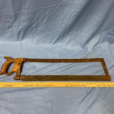 Large Antique Vintage Butcher Slaughterhouse Meat Hack Saw Worrall & Co ...