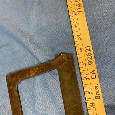 Large Antique Vintage Butcher Slaughterhouse Meat Hack Saw Worrall & Co ...