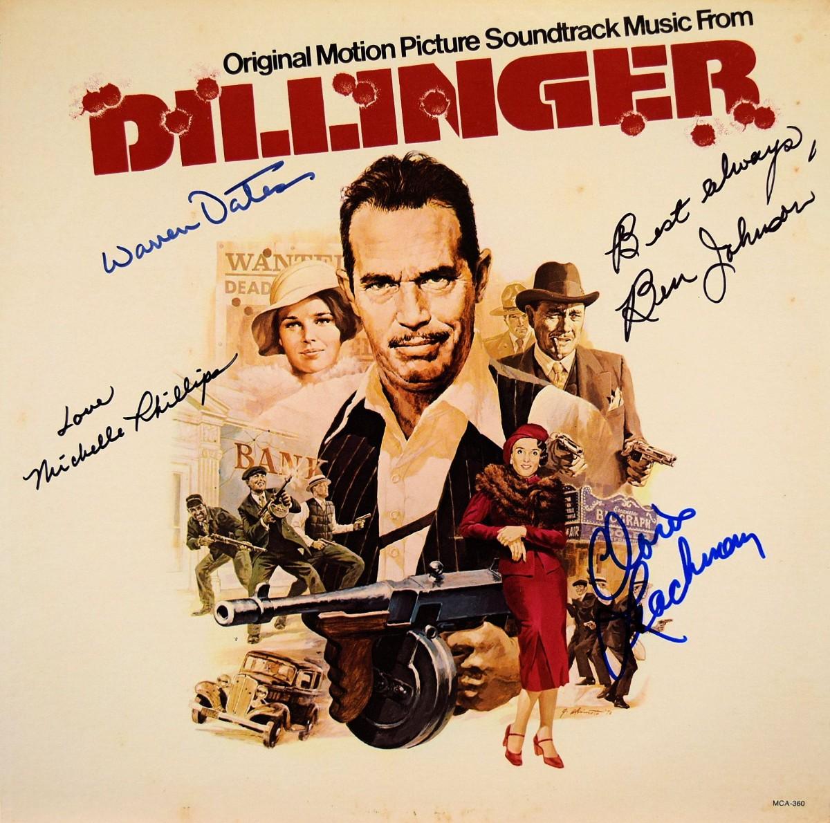 Dillinger signed movie soundtrack | EstateSales.org