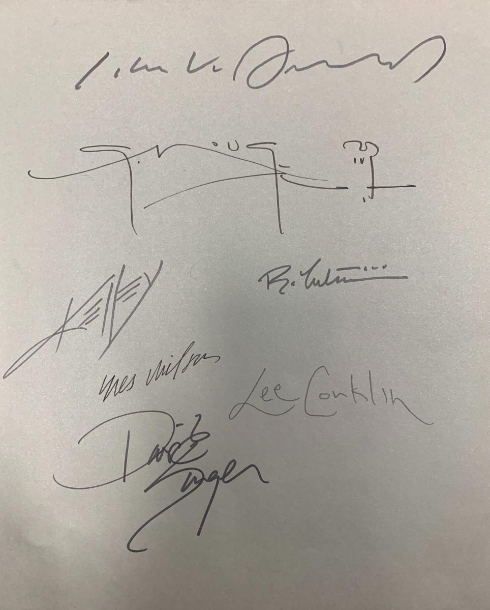 Stanley Mouse and comic artists signed page | EstateSales.org