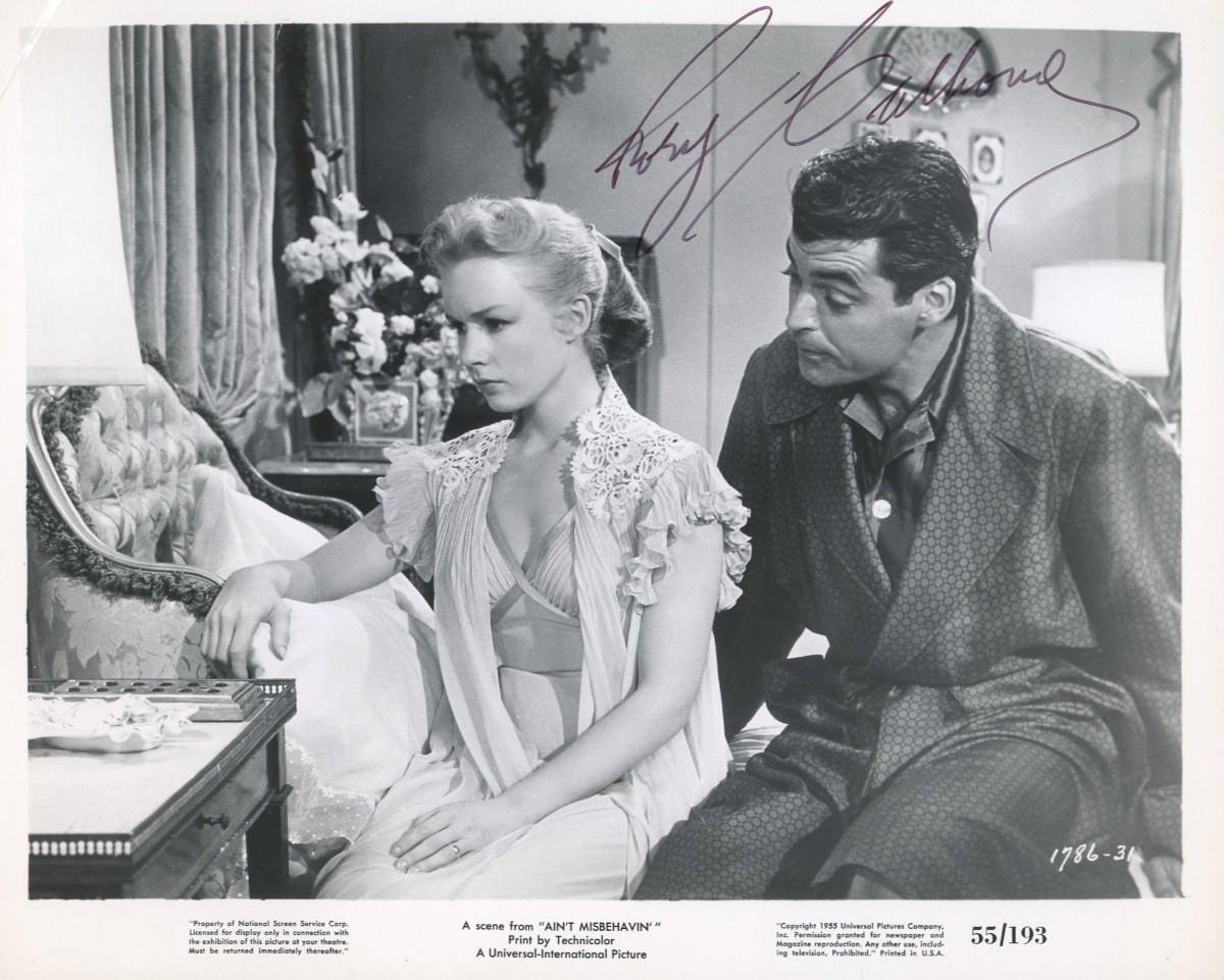 Rory Calhoun signed Aint Misbehavin movie still | EstateSales.org