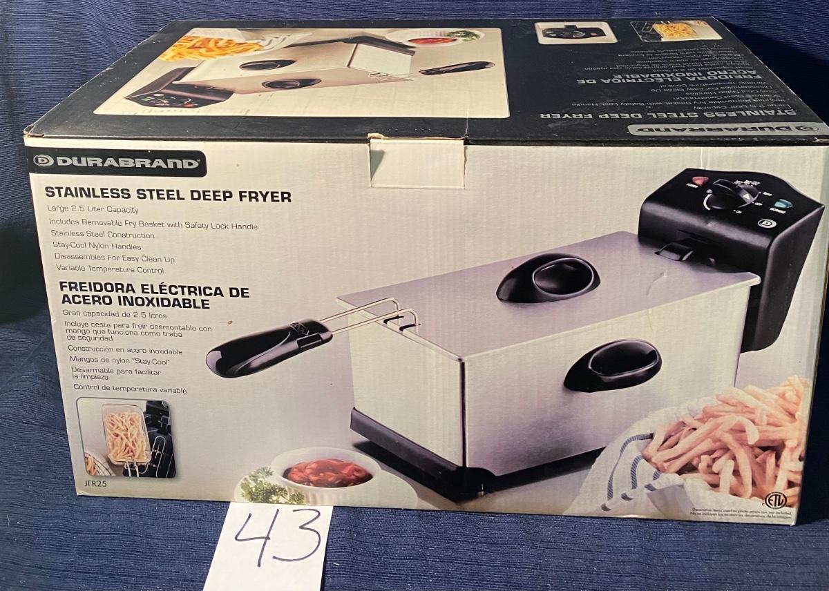 Durabrand Stainless Steel Deep Fryer | EstateSales.org