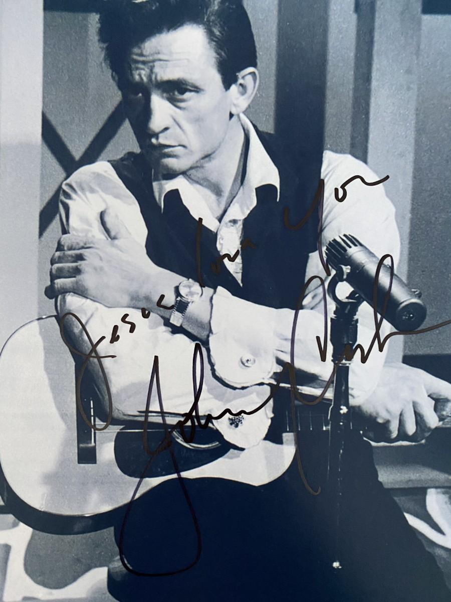 Johnny Cash signed photo | EstateSales.org