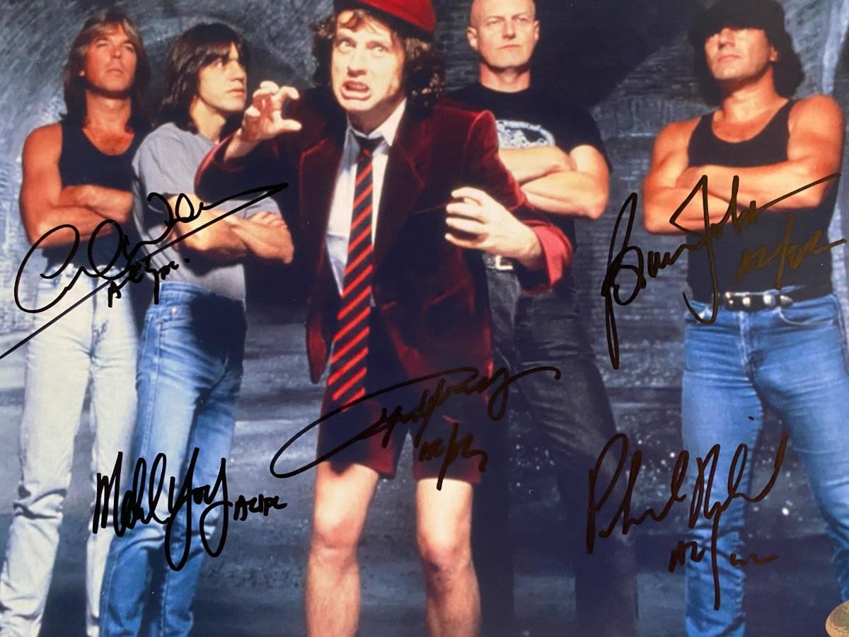 AC/DC band signed photo | EstateSales.org