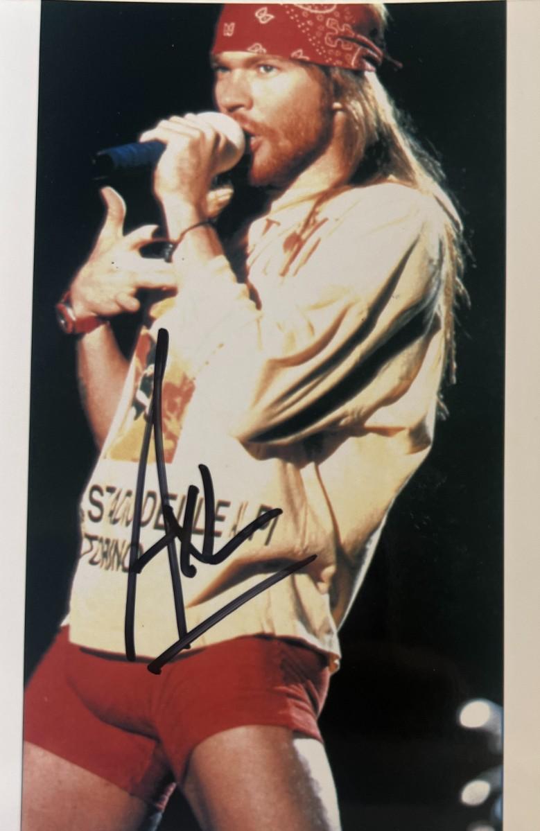 Guns N' Roses Axl Rose signed photo | EstateSales.org