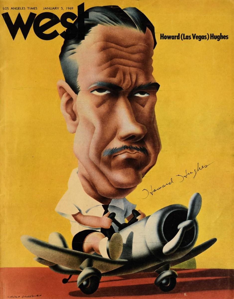 Howard Hughes signed magazine | EstateSales.org