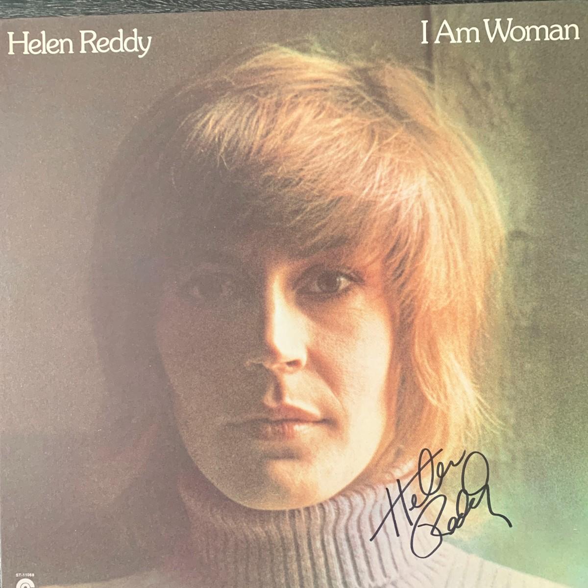 Helen Reddy I Am Woman signed album | EstateSales.org