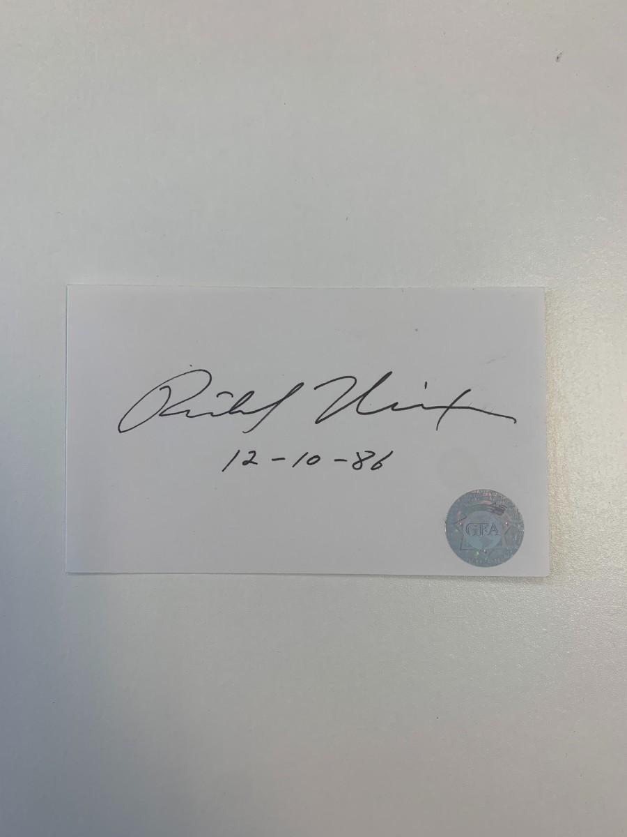 Richard Nixon original signature | EstateSales.org