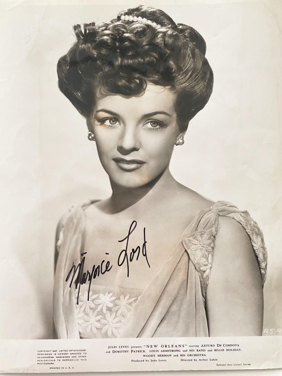Marjorie Lord signed photo | EstateSales.org