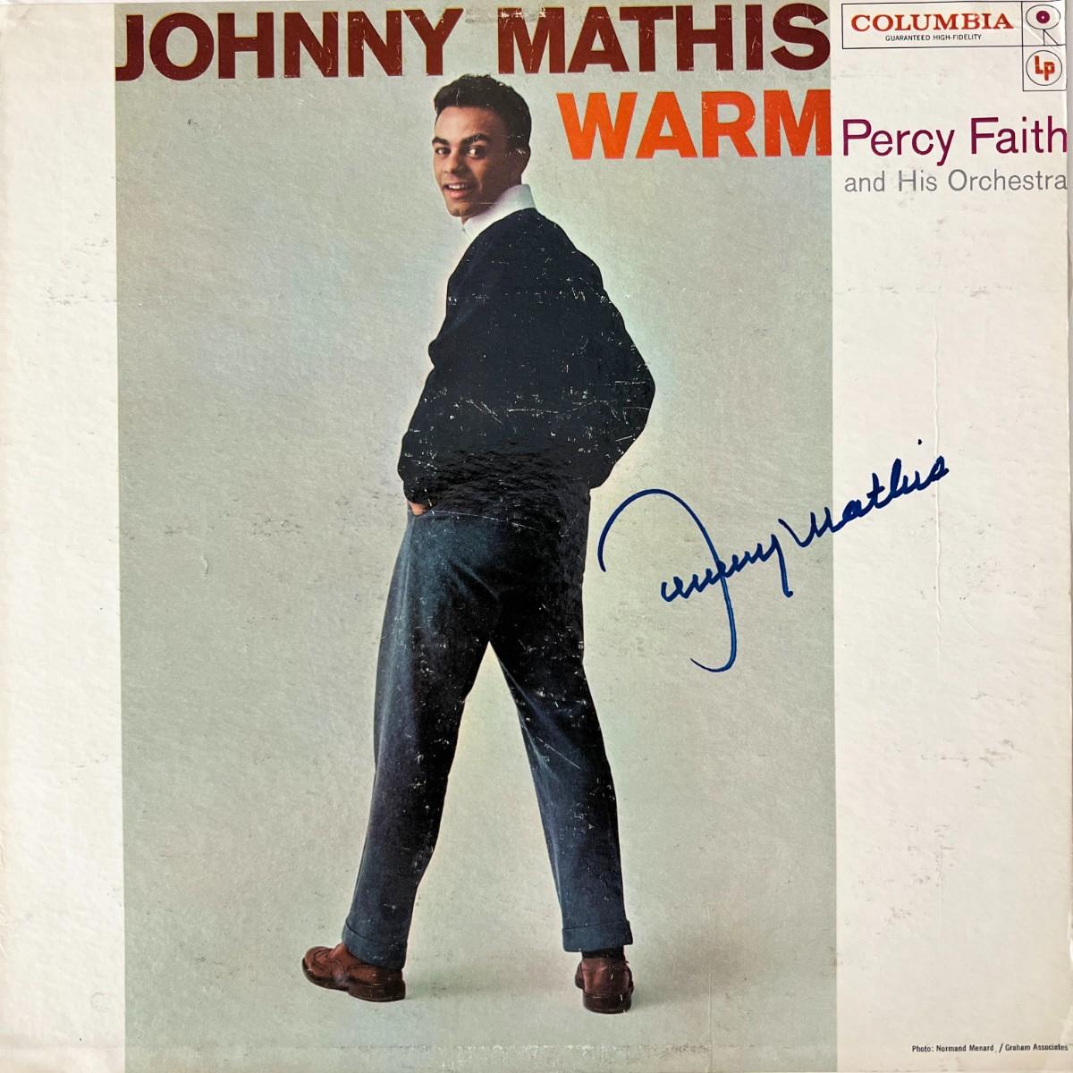 Johnny Mathis Warm signed album | EstateSales.org