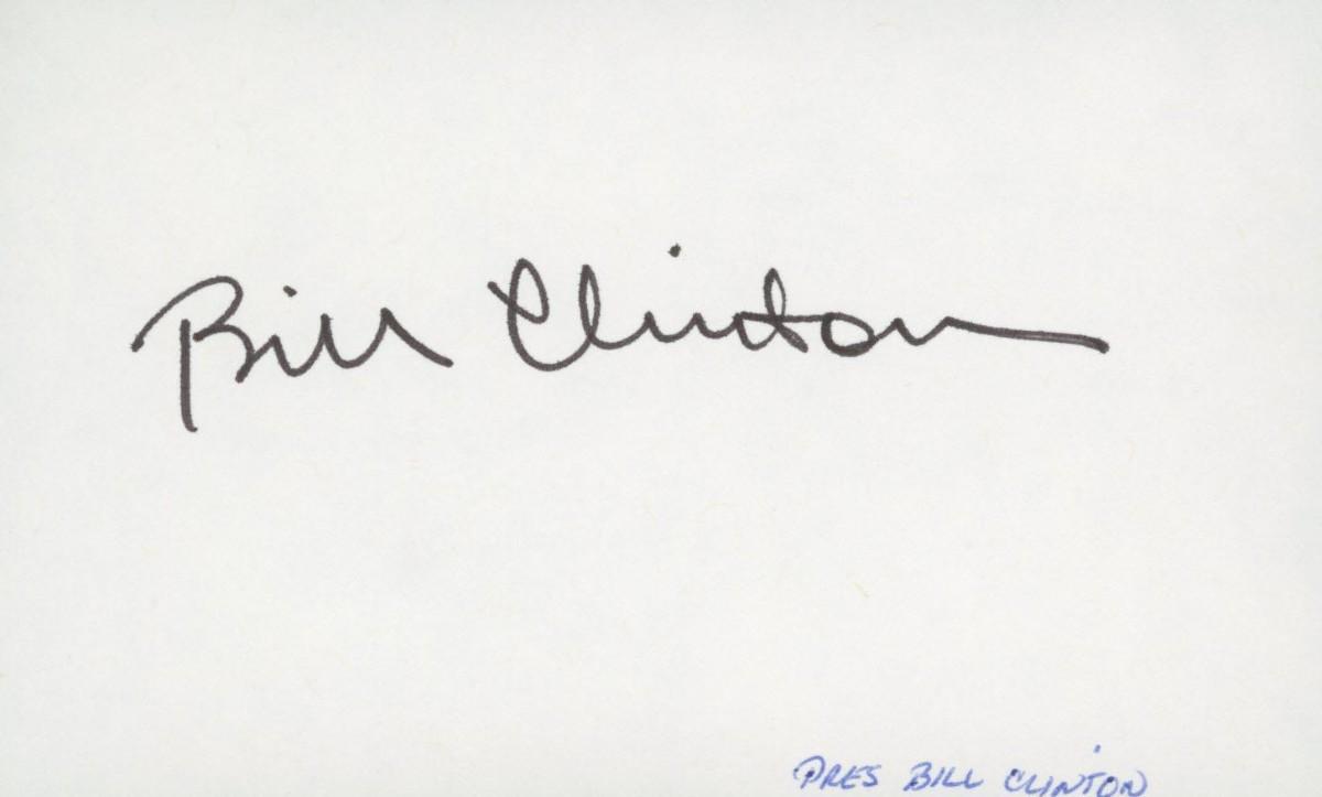 Bill Clinton signature cut | EstateSales.org