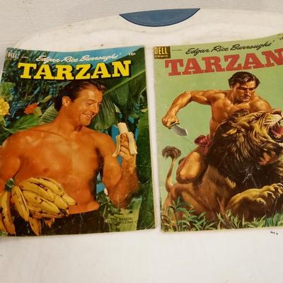 LOT 101 TWO OLD TARZAN COMIC BOOKS | EstateSales.org