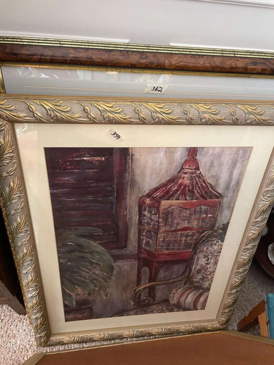 Large Framed Print - Lot 359 | EstateSales.org