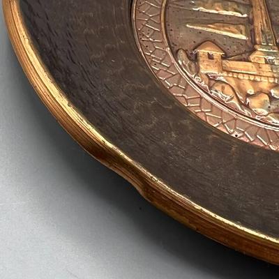 Vintage Hammered Copper Metal Belgrade Yugoslavia Auro-Metal Subotica ...