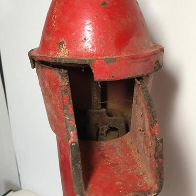 LOT 87M: Vintage Red Hand Pump & Fire Equipment | EstateSales.org