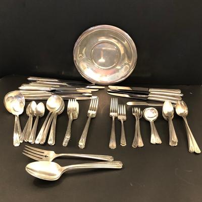 LOT 220M: Oneida Community Milady Vintage Floral Art Deco Silver Plate ...