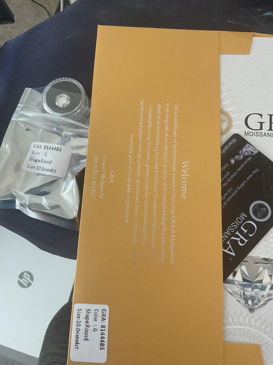 4 Carat GRA Certified Moissanite Diamond Loose | EstateSales.org