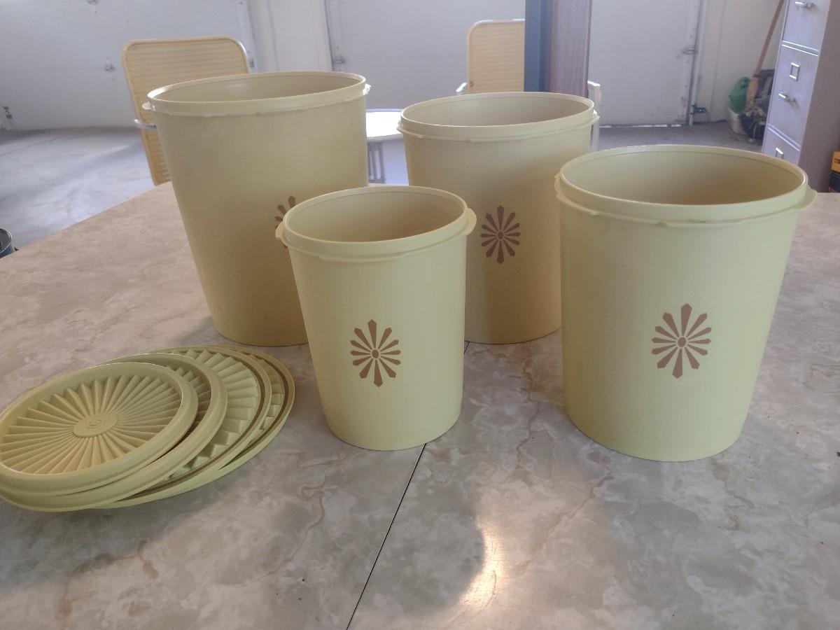Set of Vintage Stackable Tupperware Canister Set and Other ...