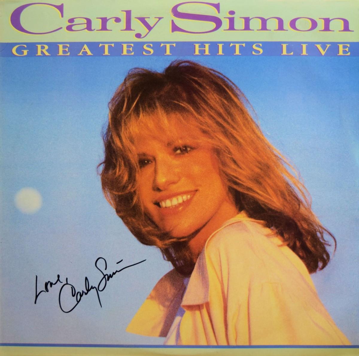 Carly Simon signed Greatest Hits Live album | EstateSales.org