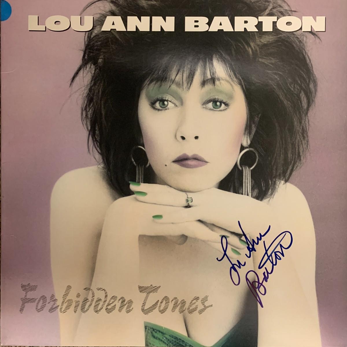 Lou Ann Barton Forbidden Tones signed album | EstateSales.org