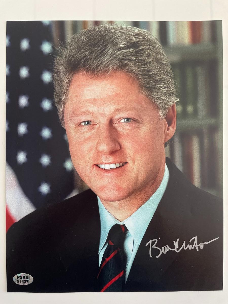 President Bill Clinton signed photo | EstateSales.org