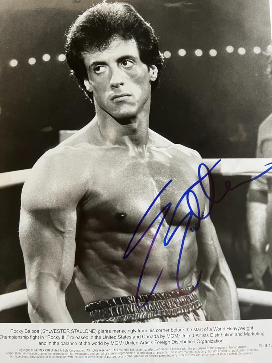 Rocky Sylvester Stallone signed photo. GFA authenticated | EstateSales.org