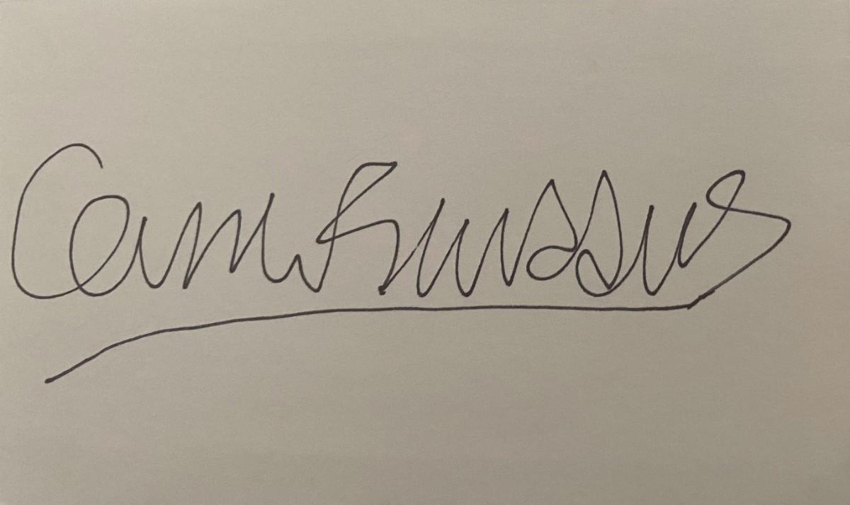 Actor Connor Widdows original signature | EstateSales.org