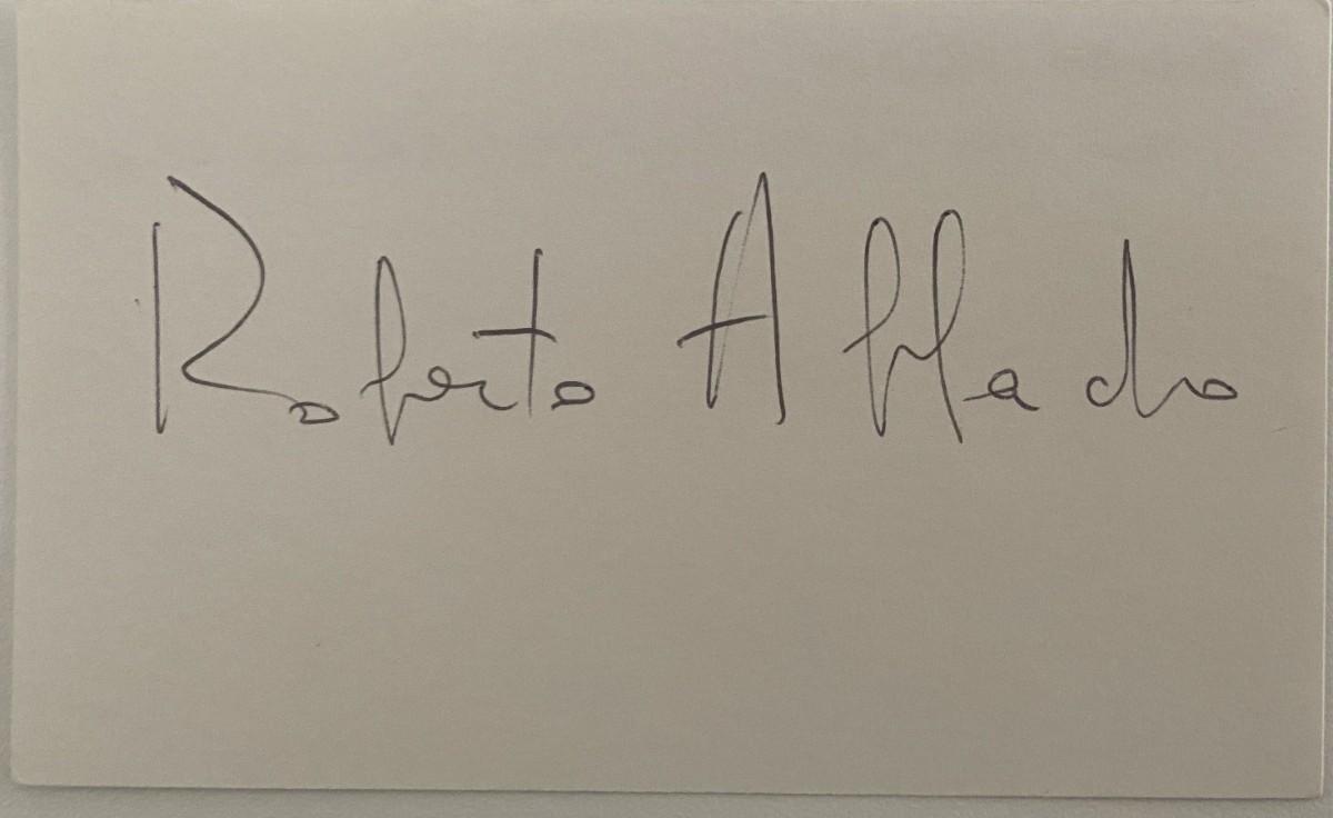 Roberto Abbado original signature | EstateSales.org