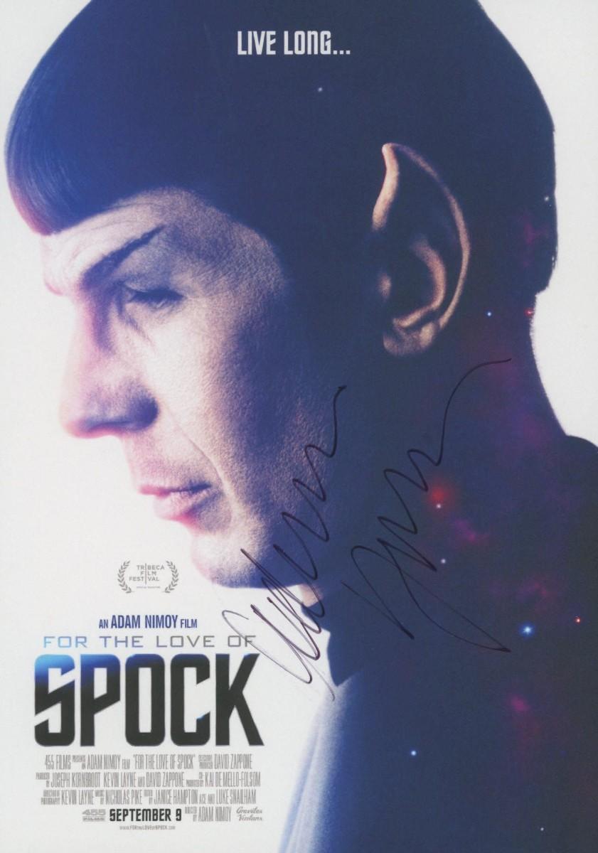 Adam Nimoy signed "For the Love of Spock" movie postcard | EstateSales.org