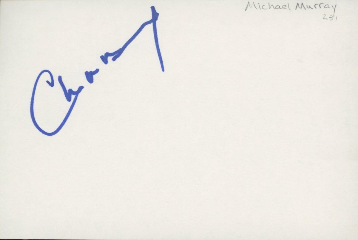 Chad Michael Murray signature cut | EstateSales.org