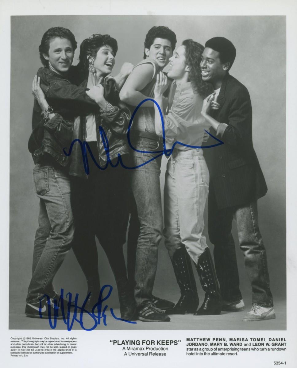 Matthew Penn and Marisa Tomei signed "Playing for Keeps" movie photo ...