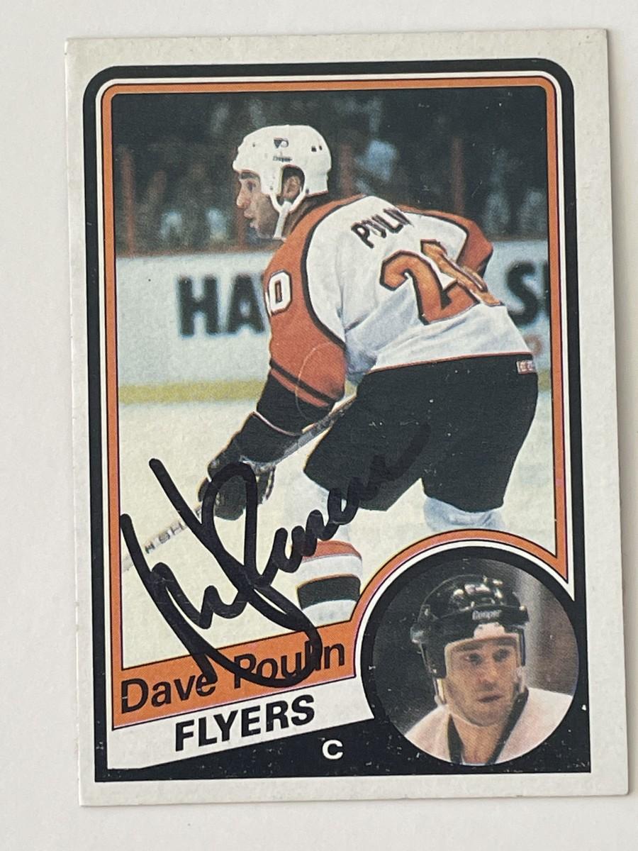 Philadelphia Flyers Dave Poulin 1984 Topps #120 signed trading card ...