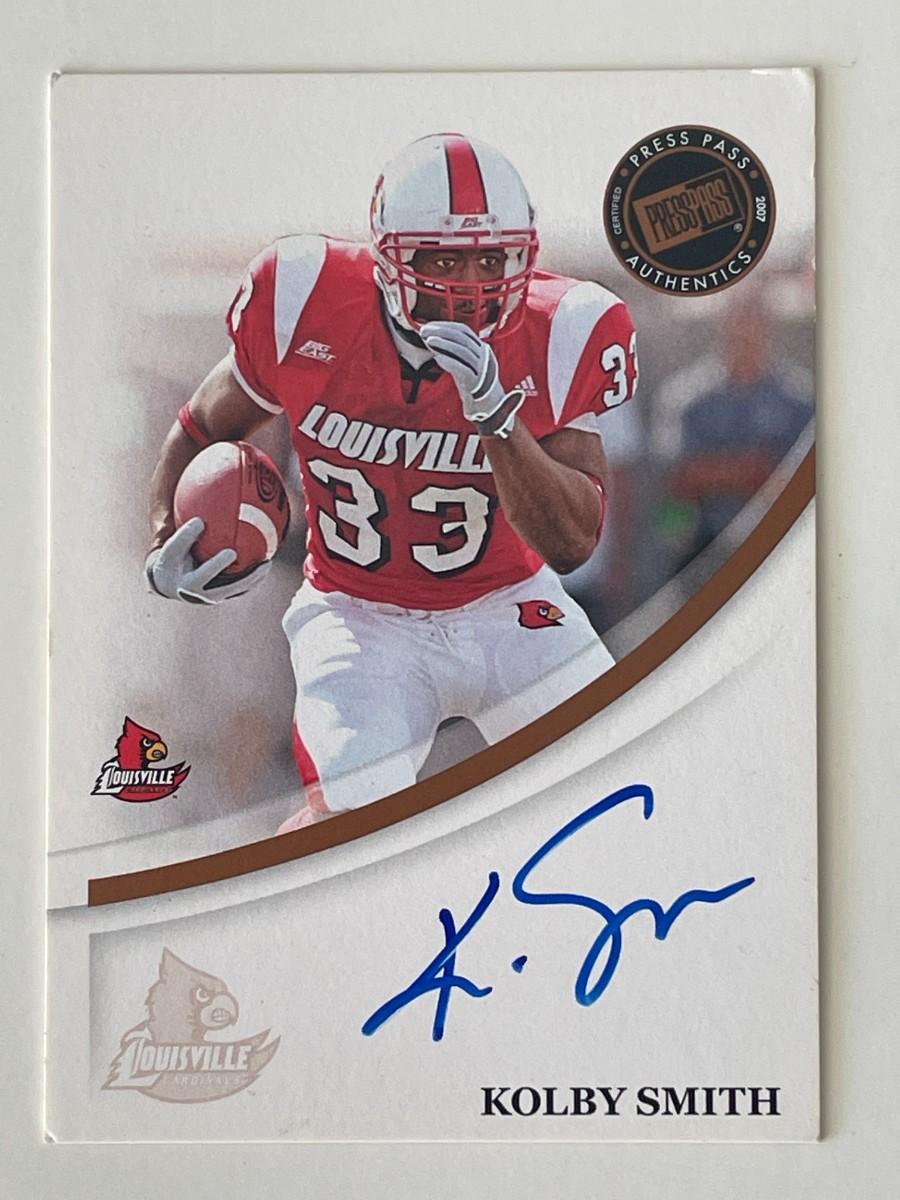 Kolby Smith signed 2007 Press Pass Authentics trading card ...