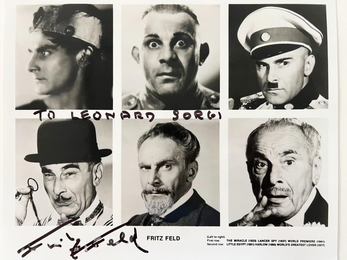 Fritz Feld signed photo | EstateSales.org
