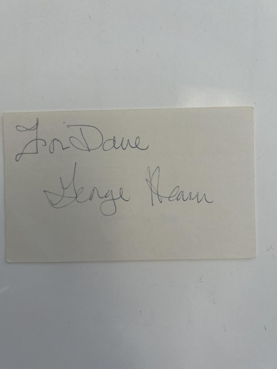 Actor and singer George Hearn original signature | EstateSales.org