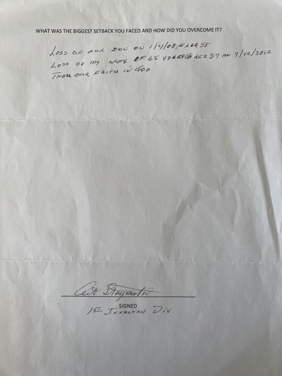 signed note | EstateSales.org