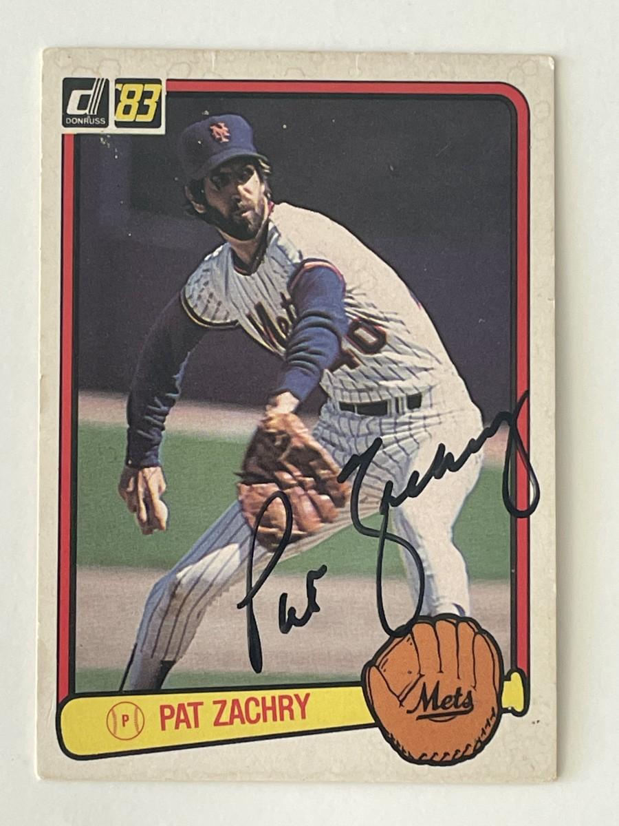 New York Mets Pat Zachary signed 1983 Donruss trading card ...